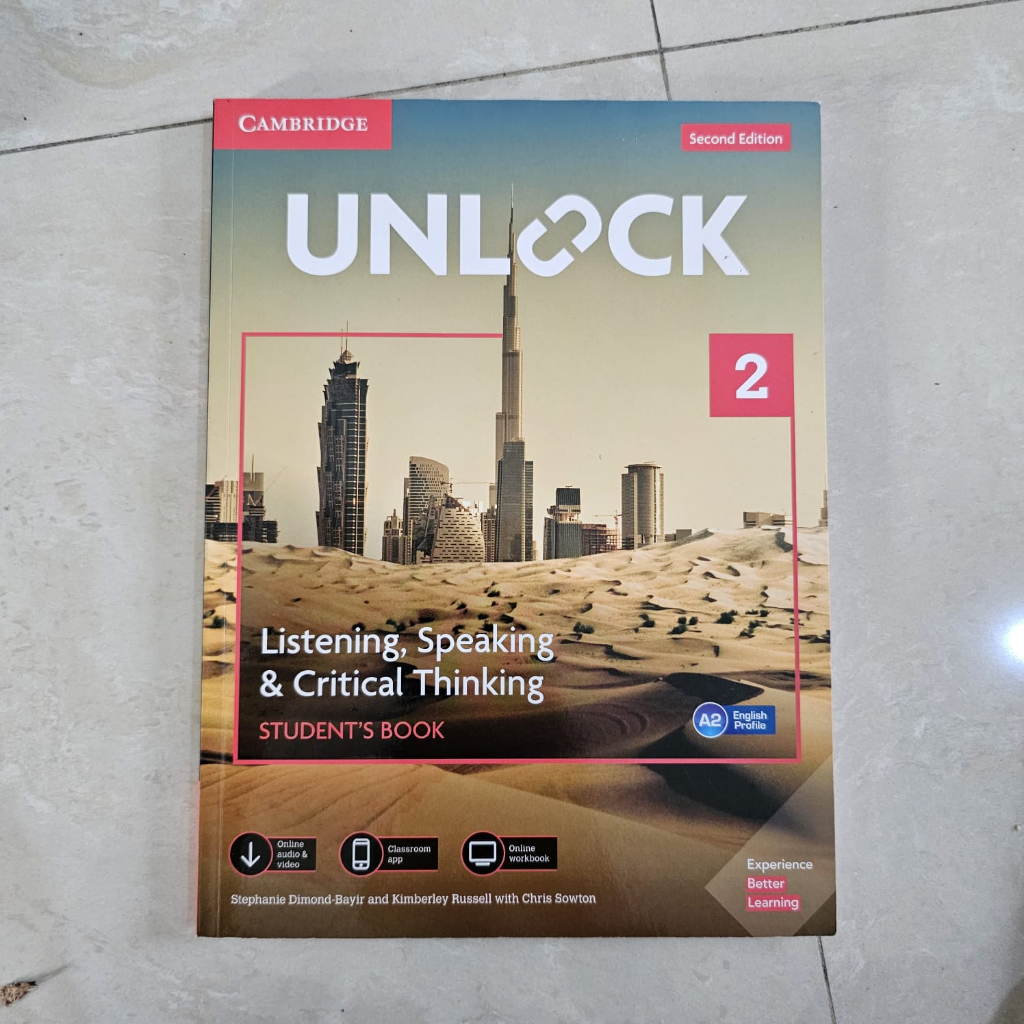 Jual UNLOCK 2 Listening Speaking Critical Thinking Students Book Second ... Jual UNLOCK 2 Listening Speaking Critical Thinking Students Book Second ...