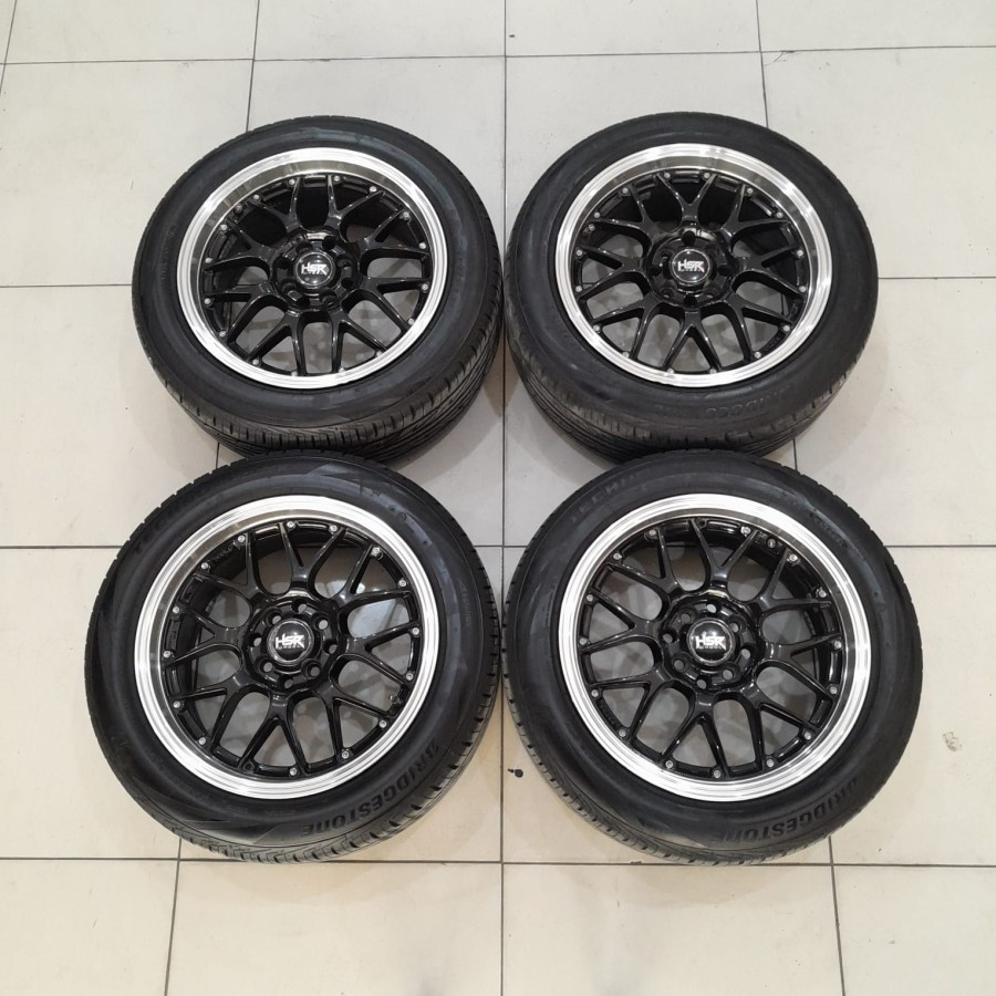 Jual Velg Mobil Hsr Oita Bekas Ring 16x7 Pcd 4x100 4x114 Ban Bridgestone 195 55 R16 Buat Avanza ...