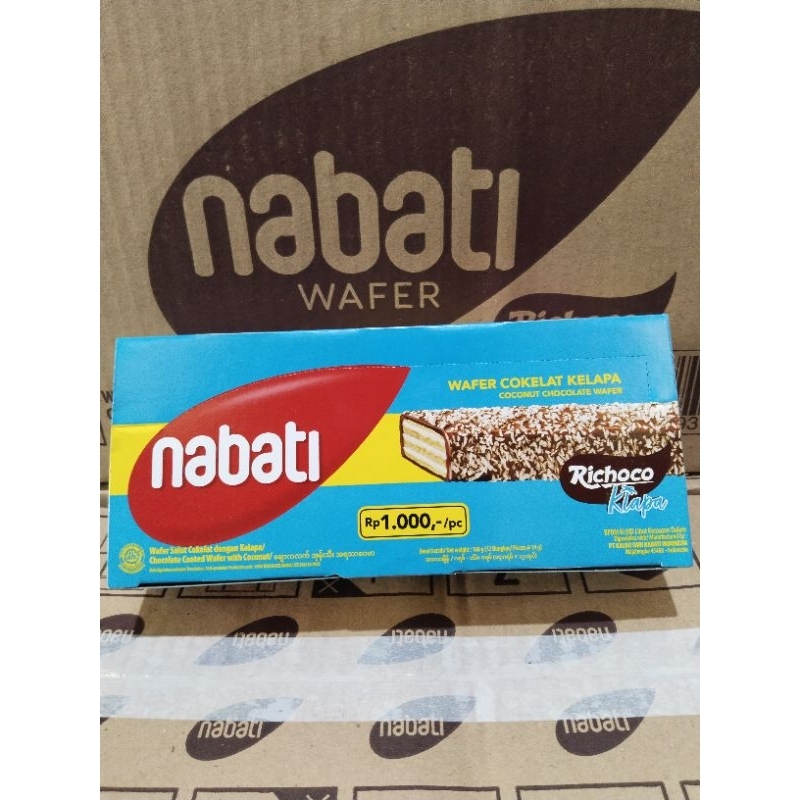 Jual NABATI COATED WAFER 14g WAFER COKELAT KELAPA | Shopee Indonesia