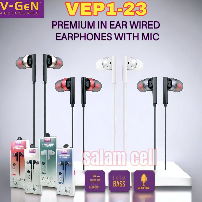 Jual Headset VGEN VEP1-23 Premium In-Ear Wired Murah Berkwalitas ...