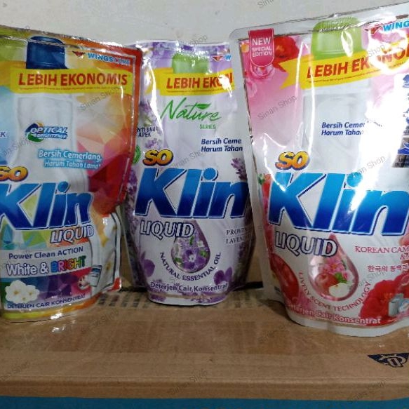Jual Soklin Liquid 525ml | Deterjen cair konsentrat So klin 525ml | Shopee Indonesia