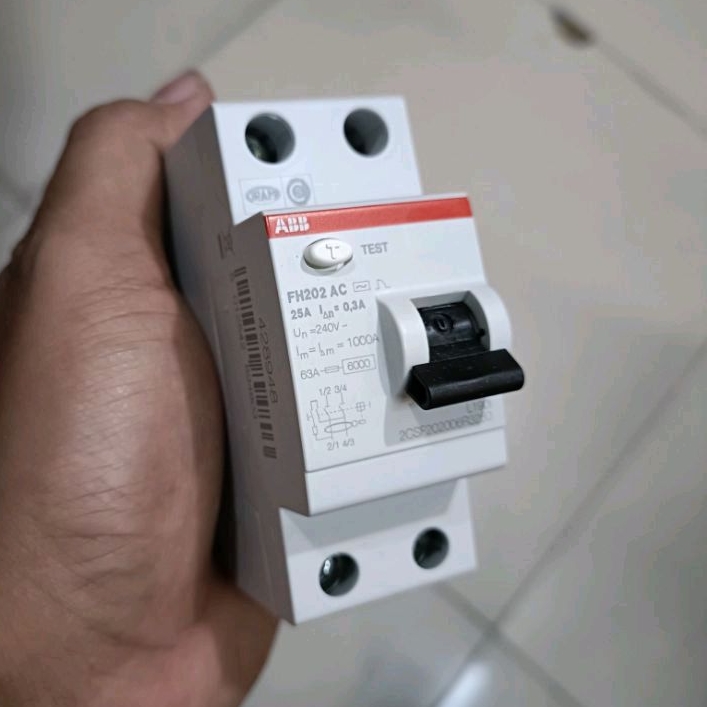 Jual Murah ELCB Rccb ABB 25A 2pole FH202 | Shopee Indonesia