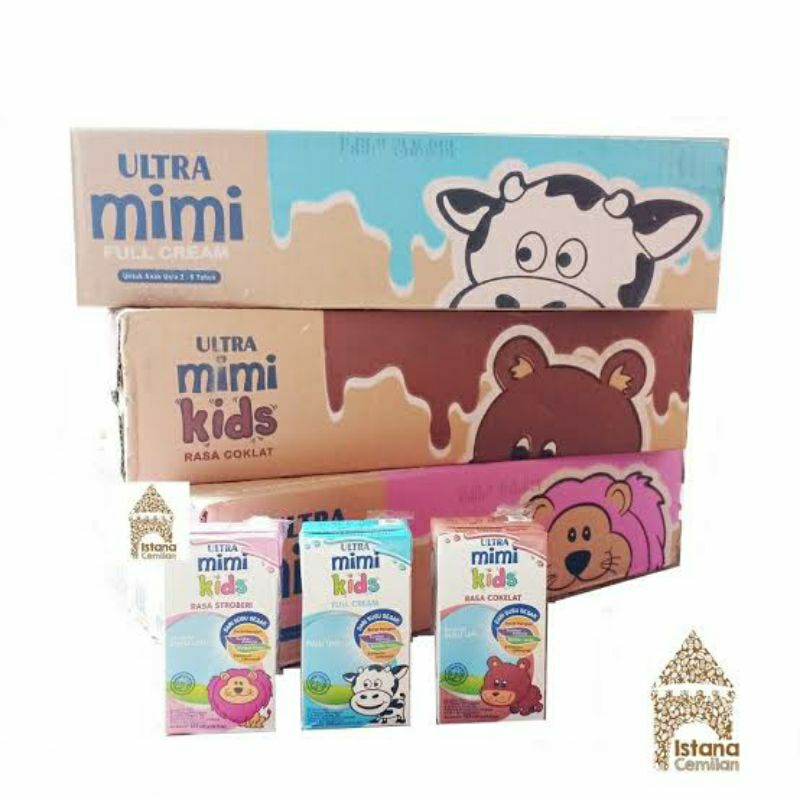 Jual Susu UHT Ultra Mimi 125ml All varian, tersedia rasa Coklat ...