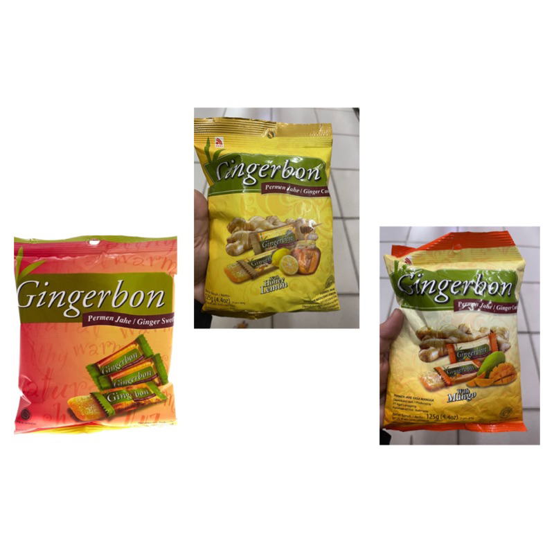 Jual Gingerbon Permen Jahe Aneka Rasa - 125g isi 31 butir (harga per ...