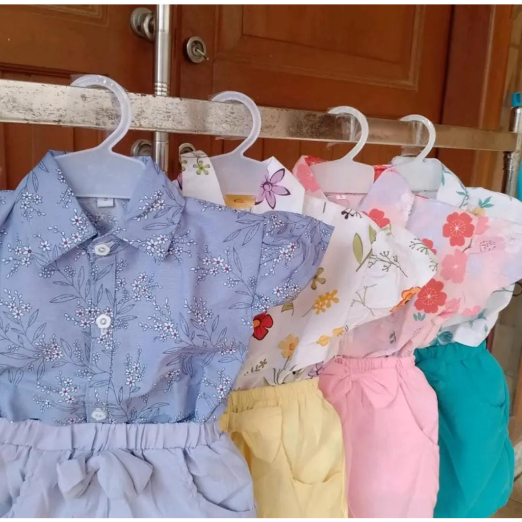 Jual Naafiah Paket 4pcs 3pcs & 2pcs Baju Setelan anak perempuan sakura ...