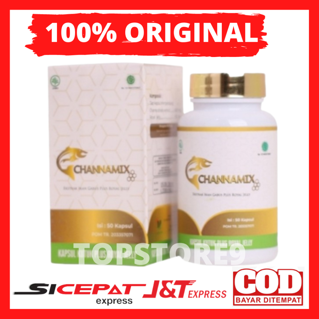 Jual Channamix Original Kapsul Kutuk Ekstrak Ikan Gabus Luka Pasca ...