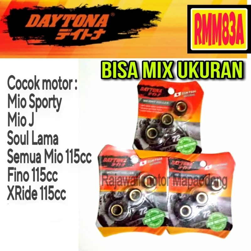 Jual DAYTONA ROLLER RACING 7 8 9 GR MIO SPORTY/J /FINO KARBU /GT115 ...