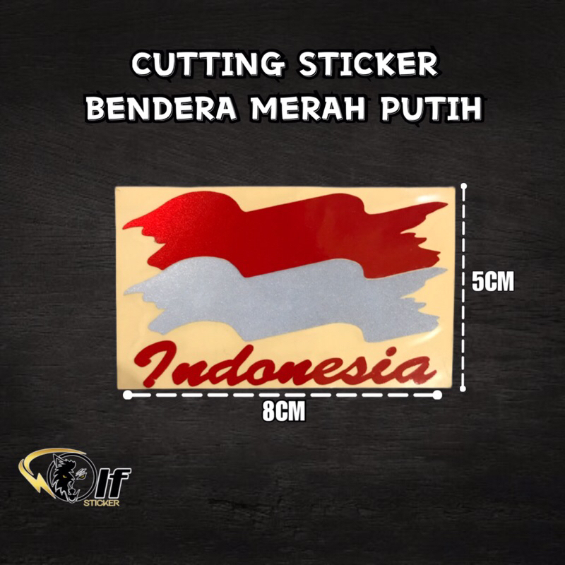 Jual Sticker cutting bendera merah putih stiker motor stiker mobil ...