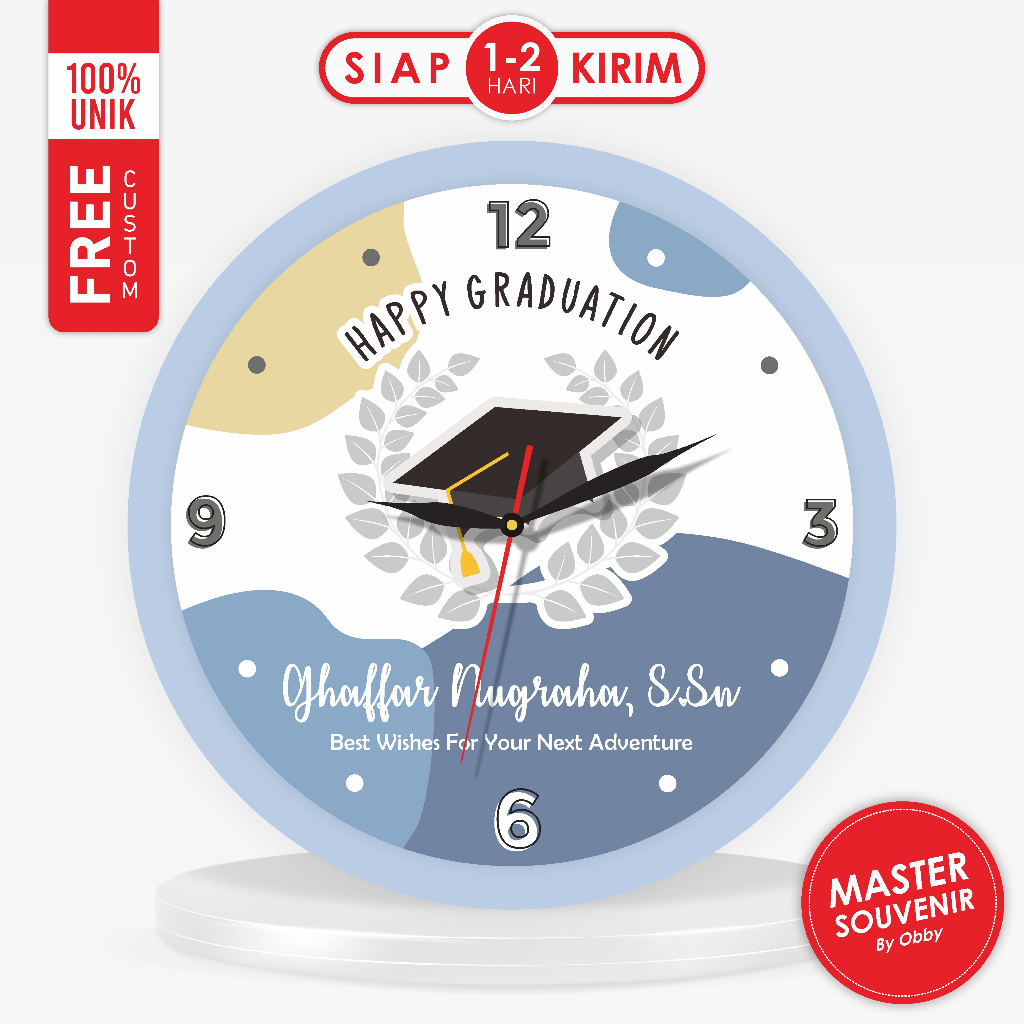 Jual Master Souvenir By Obby - Jam Meja Unik Custom Nama Karakter ...