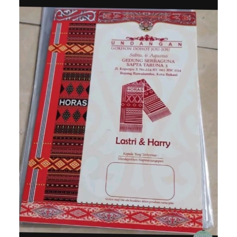 Jual Undangan pernikahan batak | Shopee Indonesia
