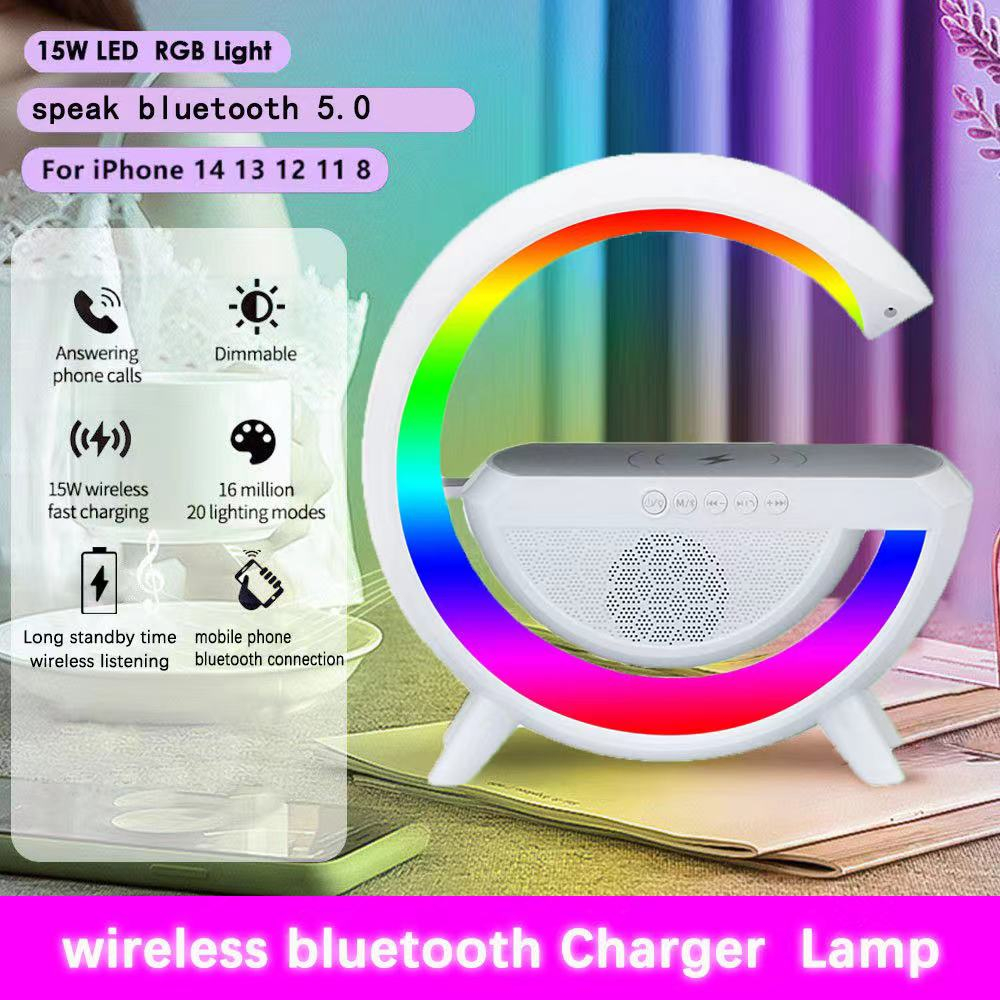 Jual Ambient light 15w Wireless Charger Smart Home Atmospheric Lamp LED ...