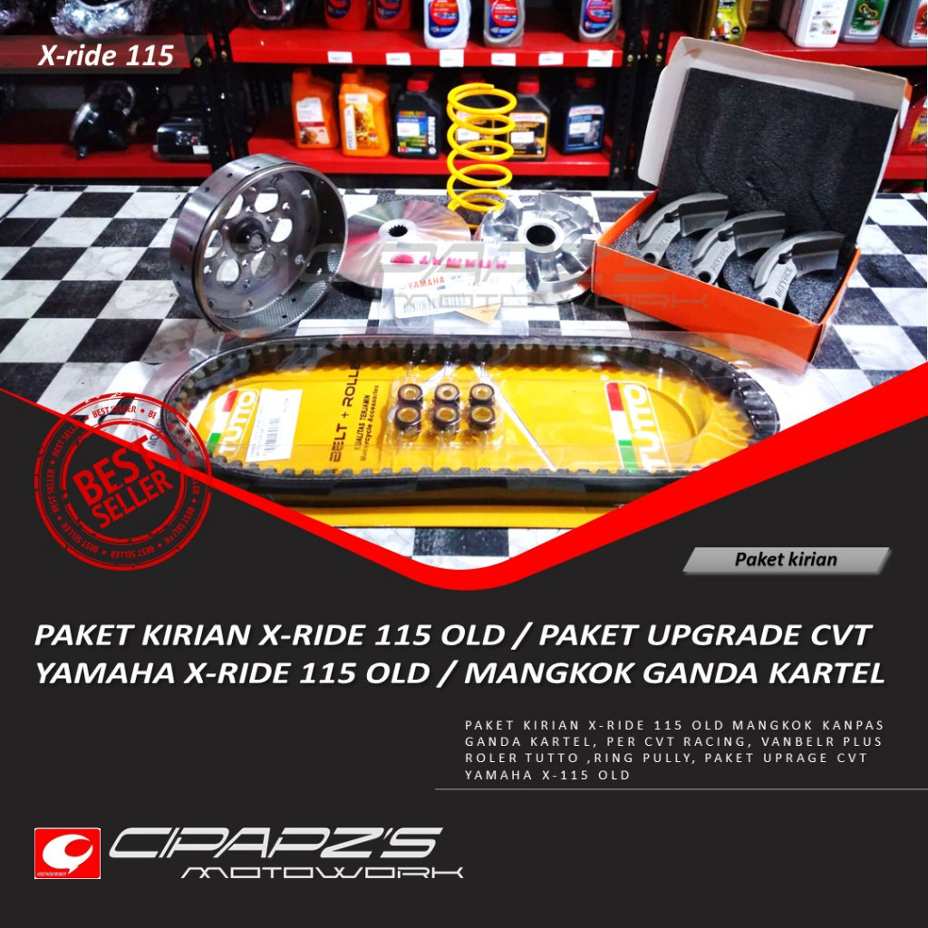 Jual PAKET KIRIAN X-RIDE 115 OLD / PAKET UPGRADE CVT YAMAHA X-115 ...