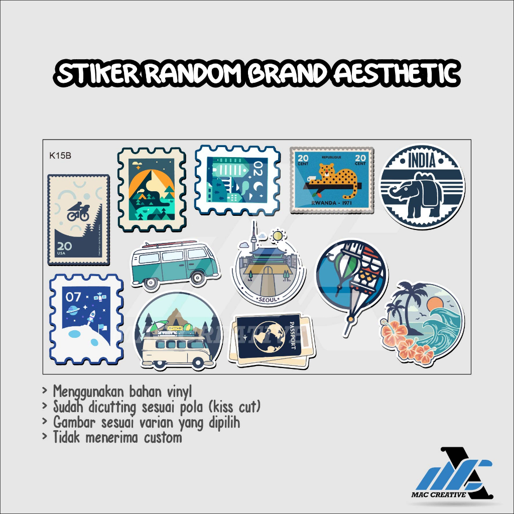 Jual STIKER RANDOM AESTHETIC | STIKER KOPER | STIKER LAPTOP | STIKER ...