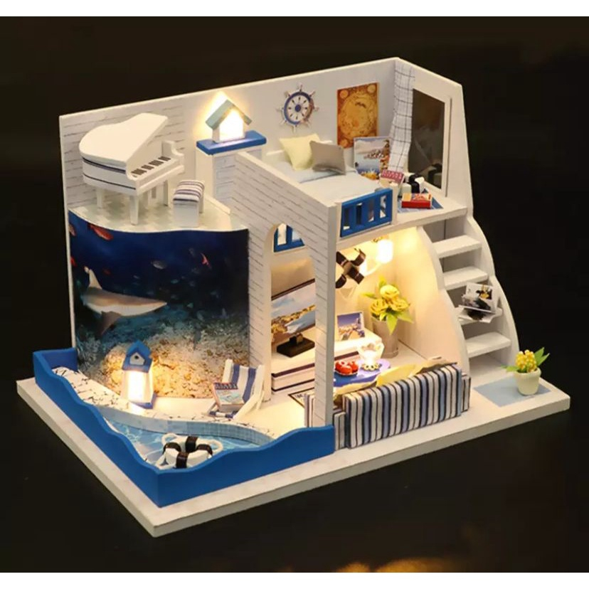 Jual DIY Miniatur Rumah DIY Miniature House Doll House Rakit Rumah ...