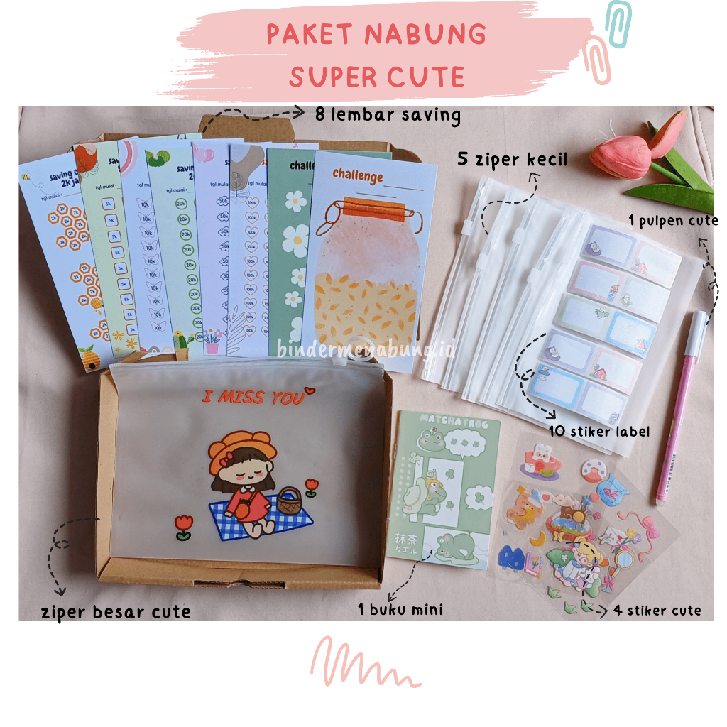 Jual PAKET NABUNG POCH CUTE MURAH| PAKET NABUNG MURAH | tempat nabung ...