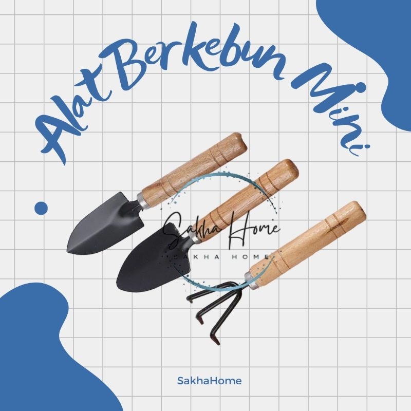 Jual ALAT BERKEBUN MINI SET 3 in 1 - Mini Berkebun Sekop Garpu Cangkul ...