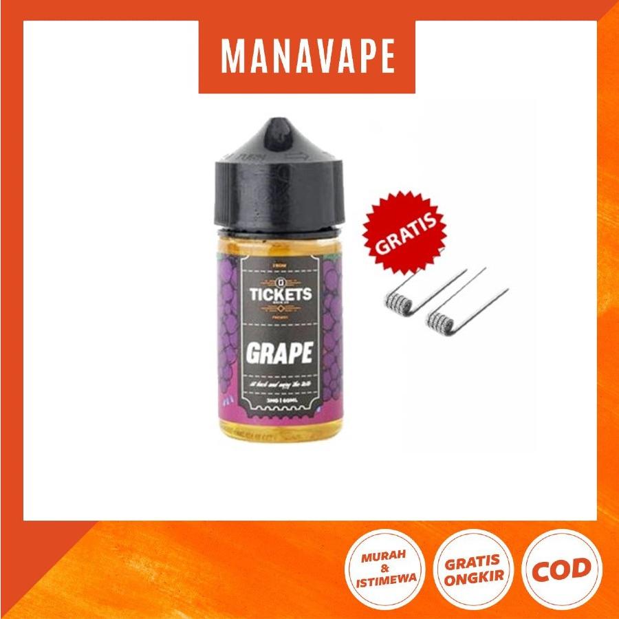 Jual TICKET GRAPE 60ML by TICKETS BREW | Shopee Indonesia