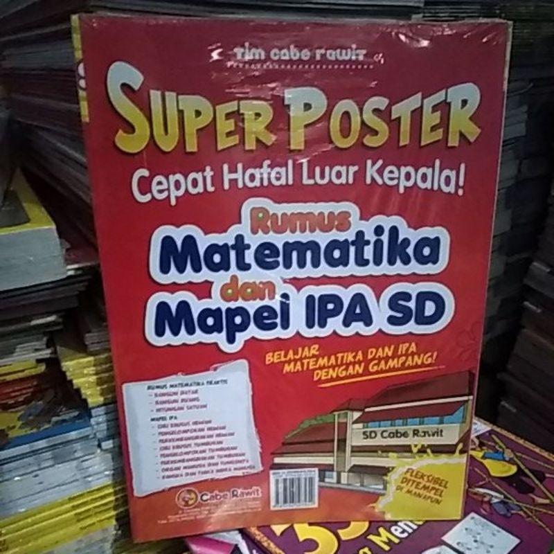 Jual Super poster rumus matematika dan mapel IPA SD. vup1 | Shopee ...