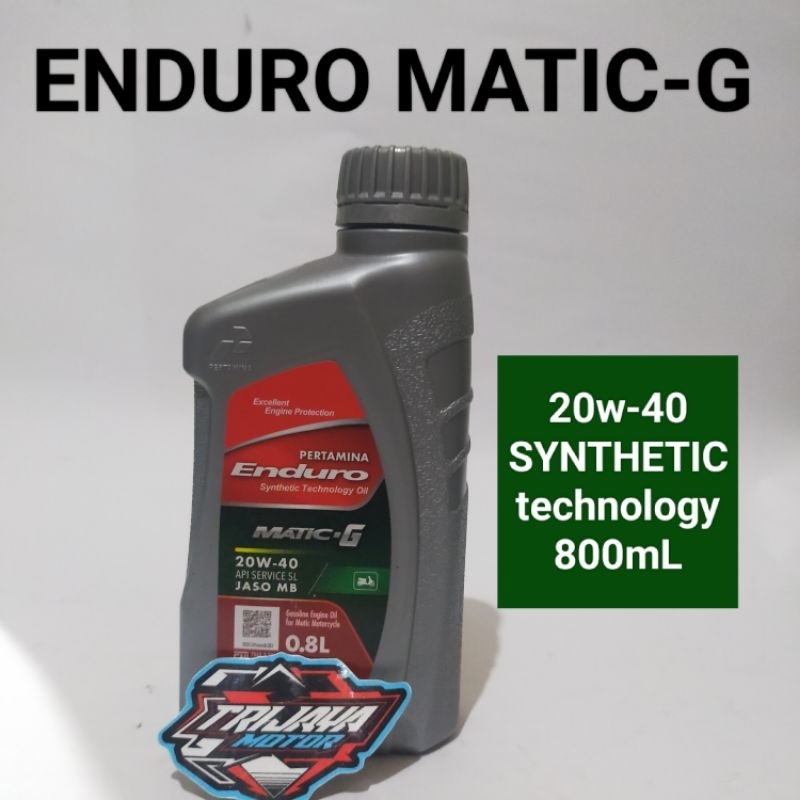 Jual OLI ENDURO MATIC-G 20W-40 800ML | Shopee Indonesia