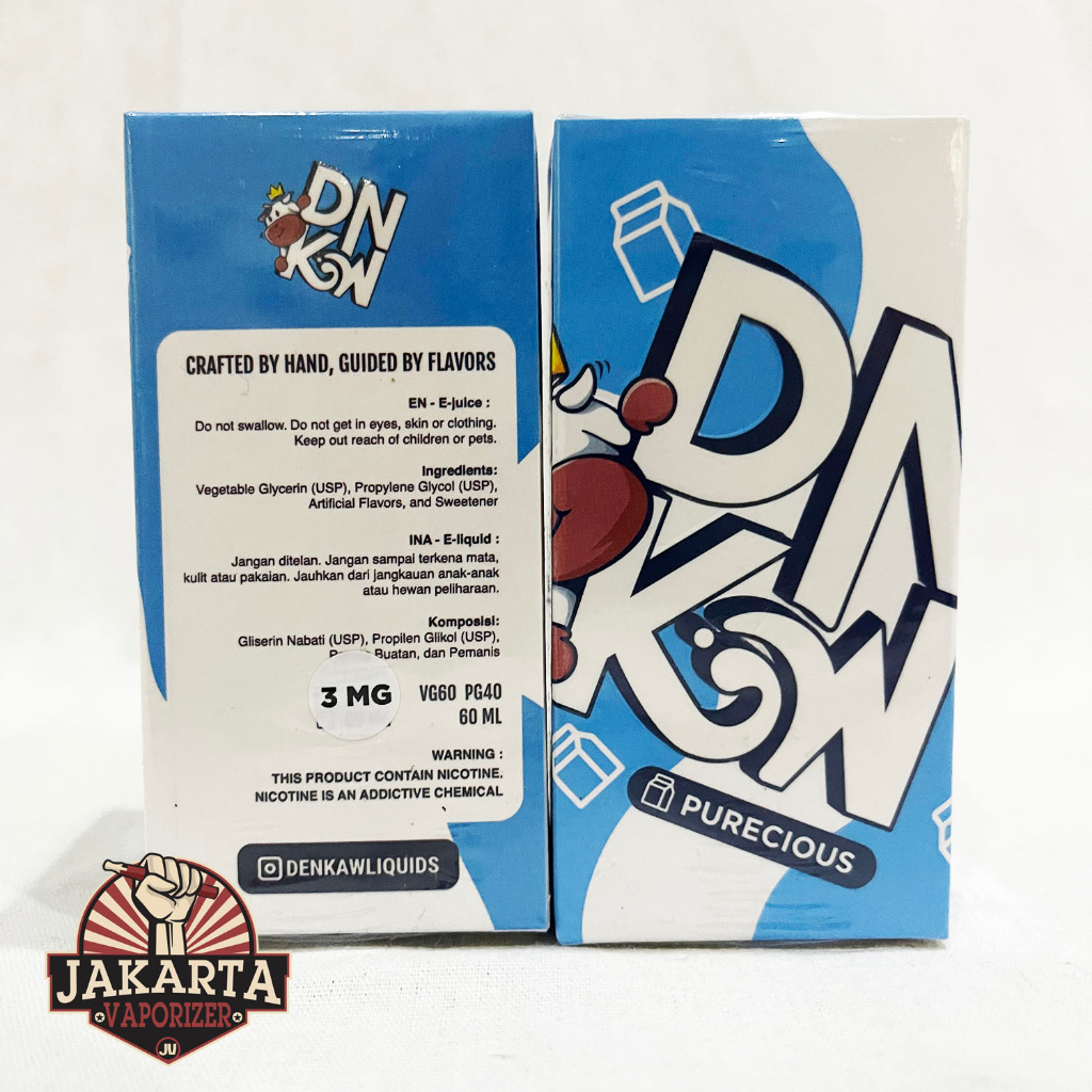 Jual DNKW PURECIOUS MILK 60ML 3MG 6MG BY AK BREWERY | Shopee Indonesia