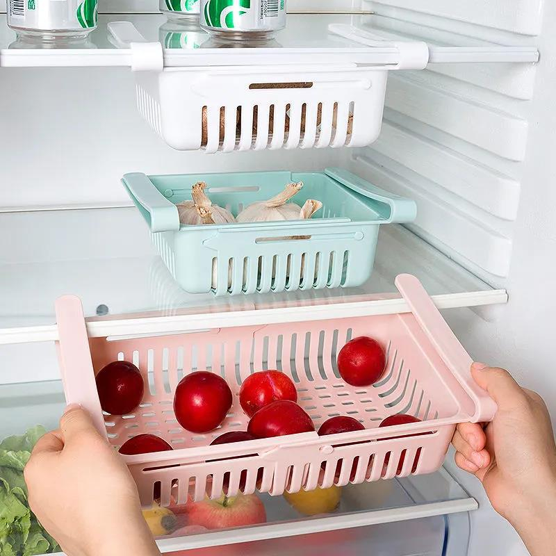 Jual Rak Kulkas Organizer Strecthable Storage Rack Multifungsi Tempat ...