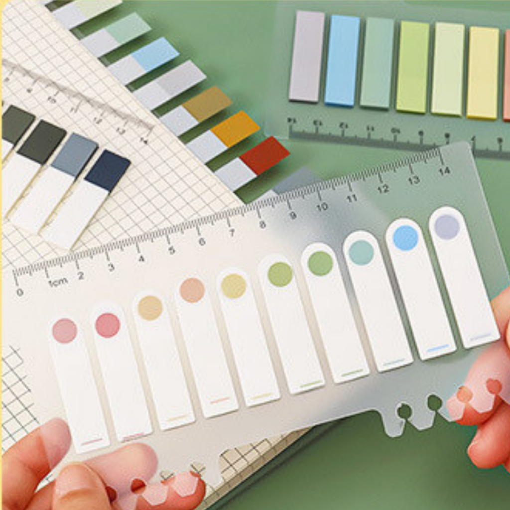 Jual TOPER 200 Lembar Sticky Notes Penanda Buku Warna Neon Macaroon ...