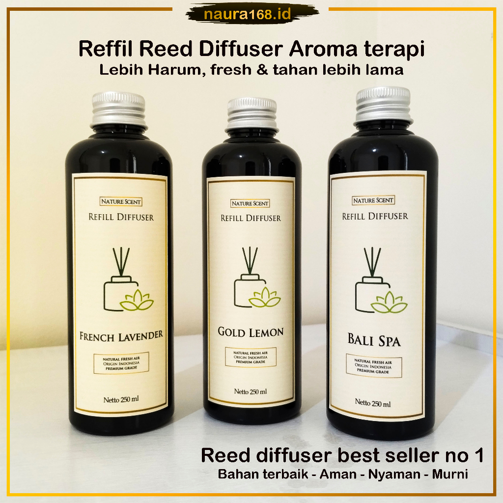 Jual Isi Ulang Pengharum Ruangan - Refill Reed Diffuser 250 ml | Shopee ...