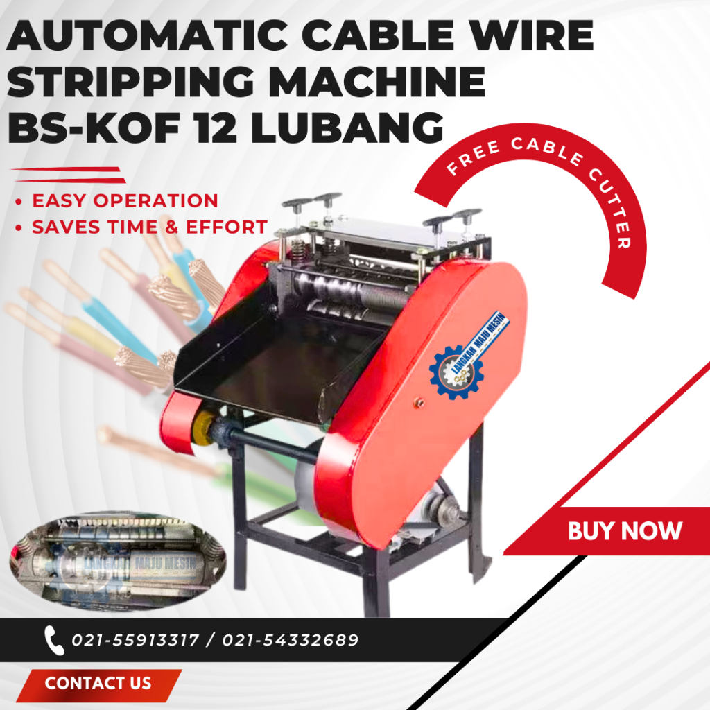 Jual Mesin Kupas Kabel Otomatis BS-KOF 12 Lubang / Automatic Cable Wire ...