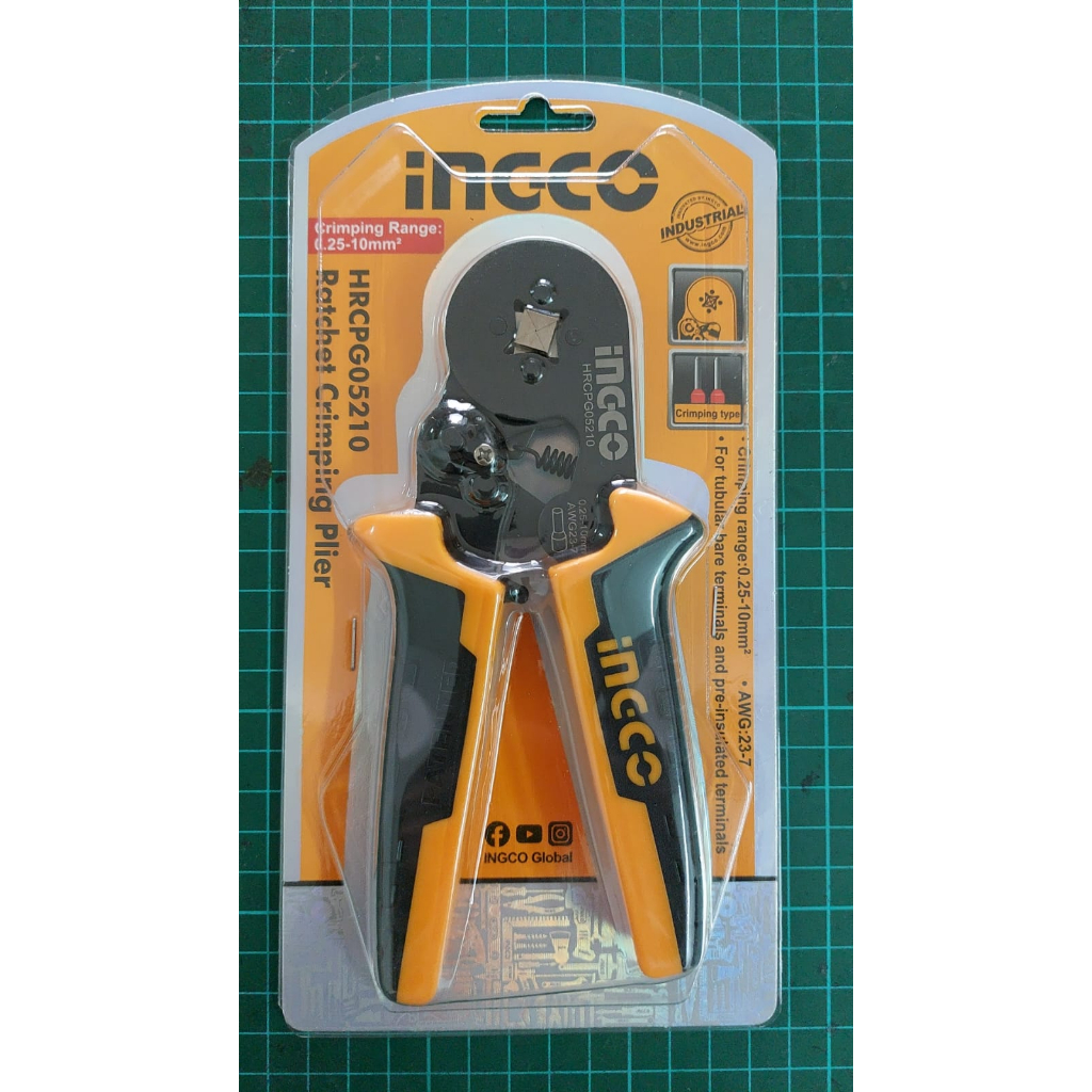 Jual Tang Crimping Press Skun Ratchet 6 inch INGCO HRCPG05210 | Shopee ...