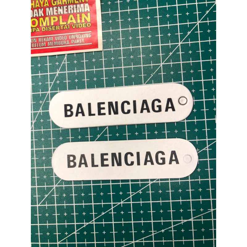 Jual BALENCIAGA TAG DOUBLE SIDE SUPER PREMIUM CO 1X DI KIRIM 600PCS ...