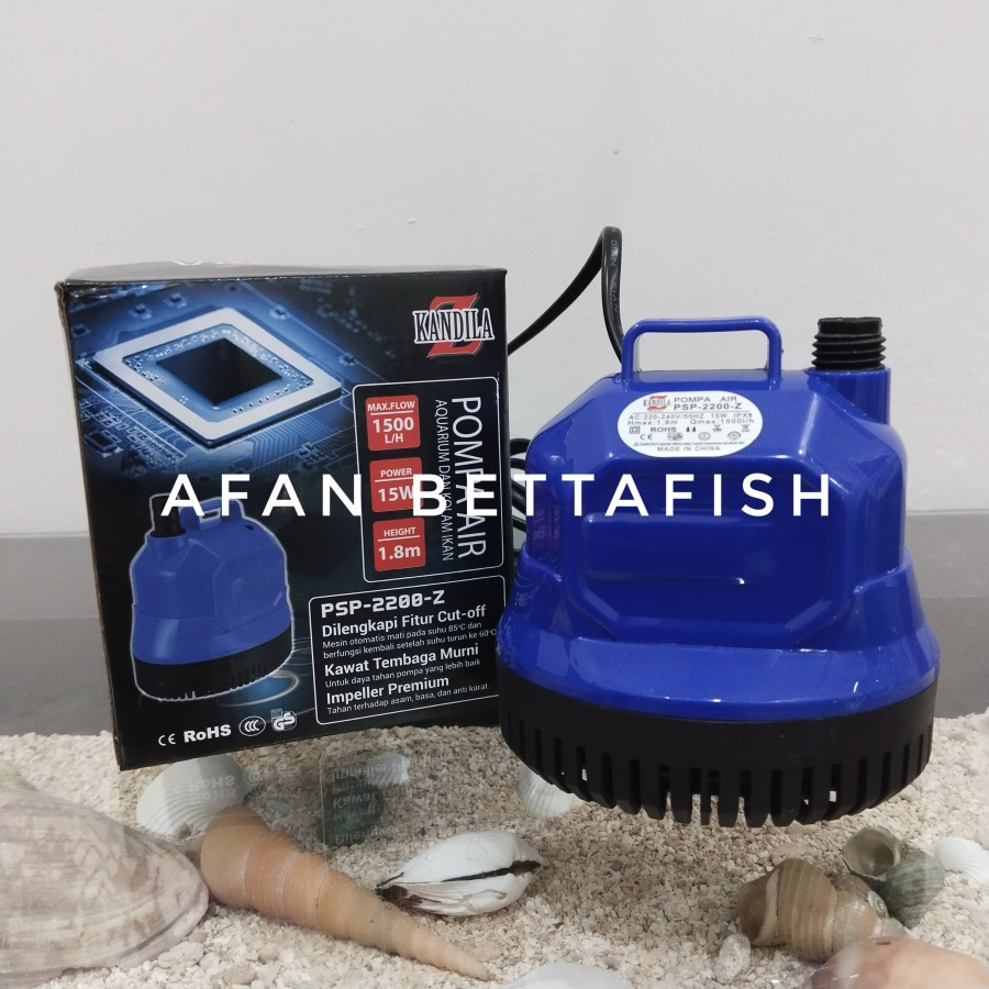 Jual POMPA KOLAM IKAN AQUARIUM KANDILA PSP 2200 Z 2200Z MURAH POMPA ...