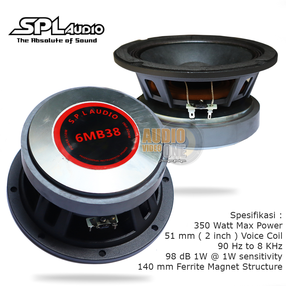 Jual Speaker SPL 6MB38 Spiker Komponen 6 Inch Original Spul 2 Inch ...