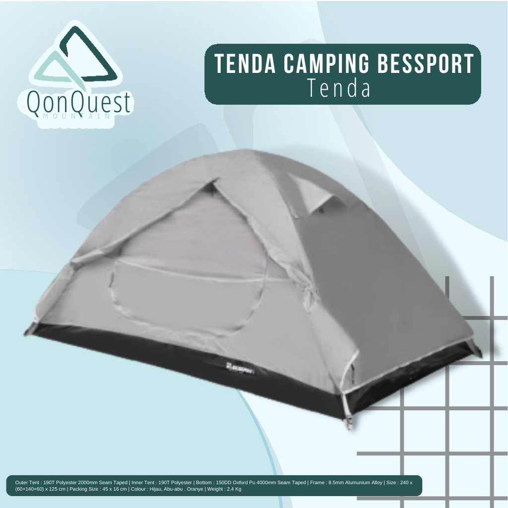 Jual Tenda camping bessport 2 person - tenda kapasitas 2 orang double ...