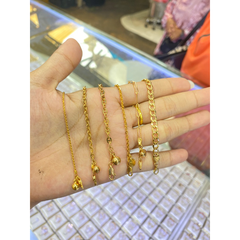 Jual gelang tangan rantai mas 8k berat 2 gr kuning | Shopee Indonesia