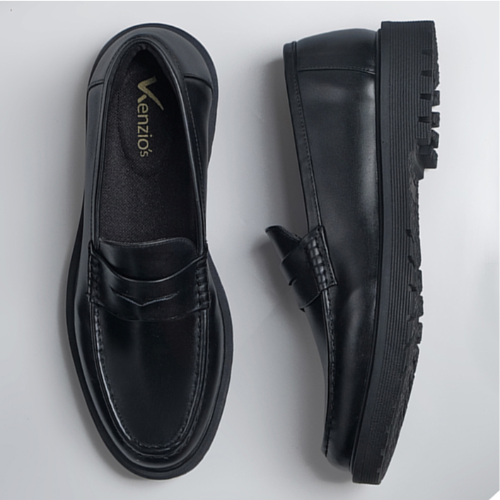 Jual KARN BLACK (KULIT ASLI) |ManNeedMe x Kenzio| Sepatu Loafers Pria ...