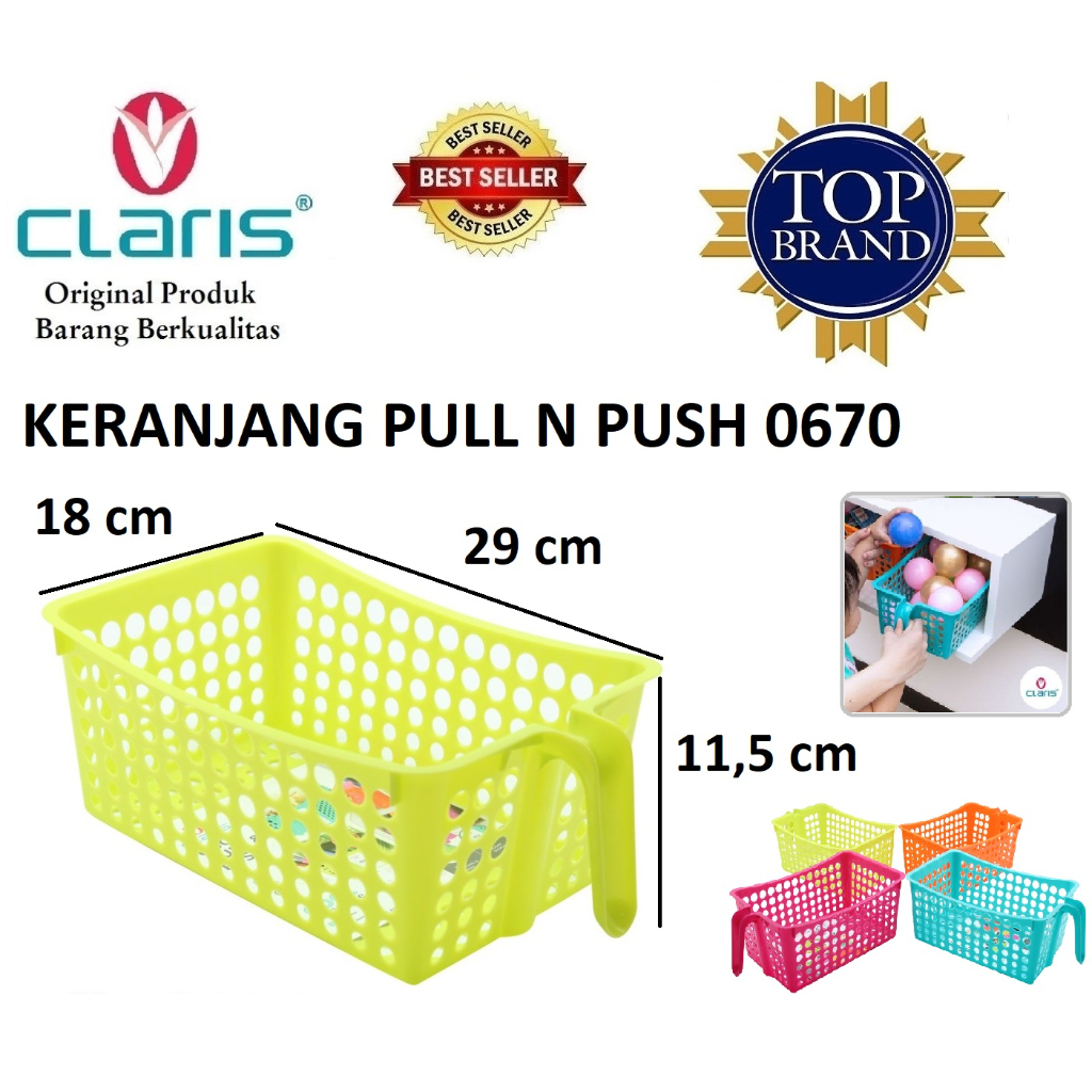 Jual Claris Keranjang serba guna Pull n Push 0670 | Shopee Indonesia