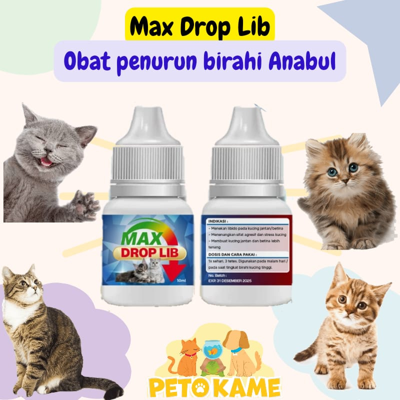 Jual MAX DROP LIB 10 ml | Obat Penurun Birahi Libido Kucing Jantan ...