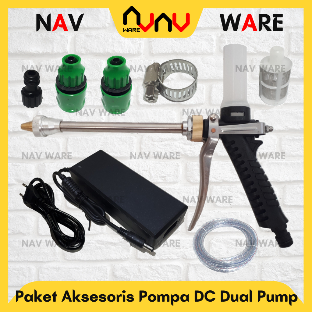 Jual Paket Aksesoris / Perlengkapan Pompa Air DC 12V Dual Pump Untuk ...