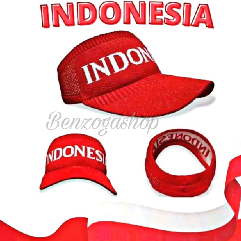 Jual Topi Merah Putih Kemerdekaan Indonesia Topi Senam Olahraga Wanita ...