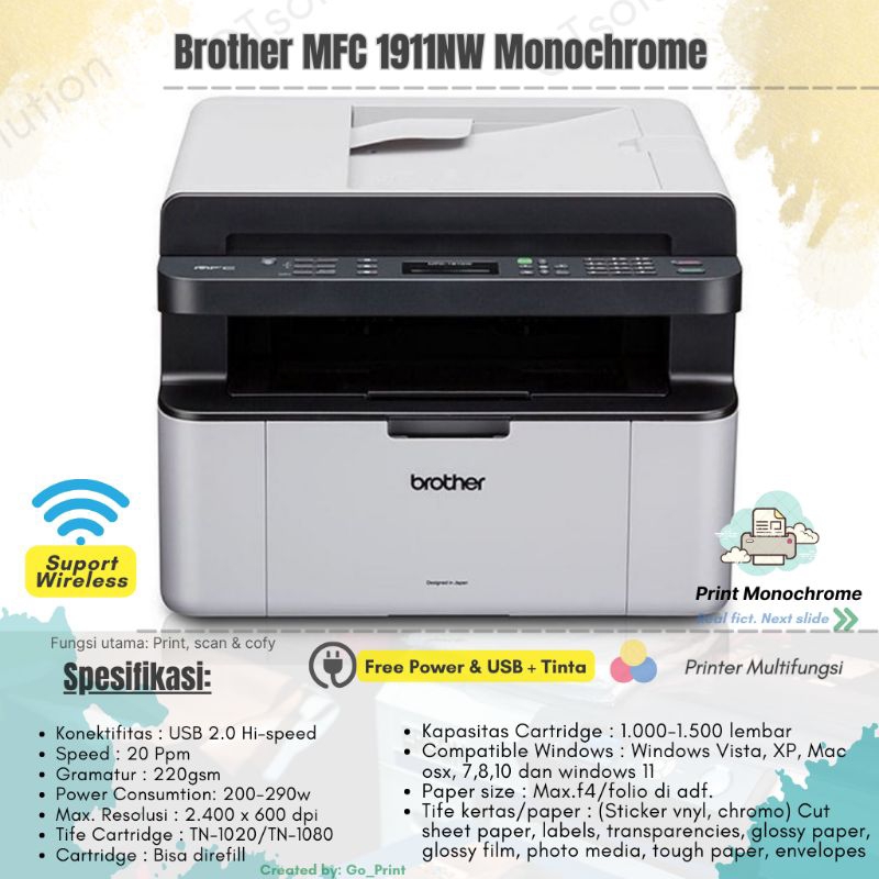 Jual Potocofy Mini Brother MFC-1911NW | Shopee Indonesia