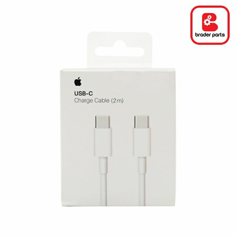 Jual KABEL CHARGER CASAN ADAPTOR C TO C USB TYPE C USB-C TYPE-C 2 METER 2M UNTUK CHARGER 29W 30W ...