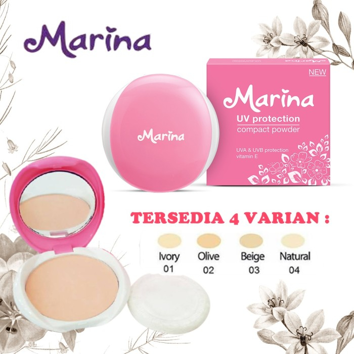 Jual Marina Compact Powder UV Brighten Up 12gr - Bedak Padat Marina ...