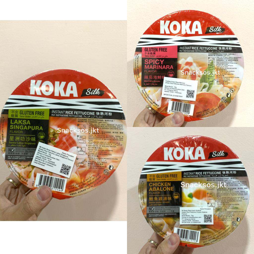 Jual [CUP] KOKA SILK GLUTEN FREE INSTANT RICE FETTUCCINE LAKSA ...