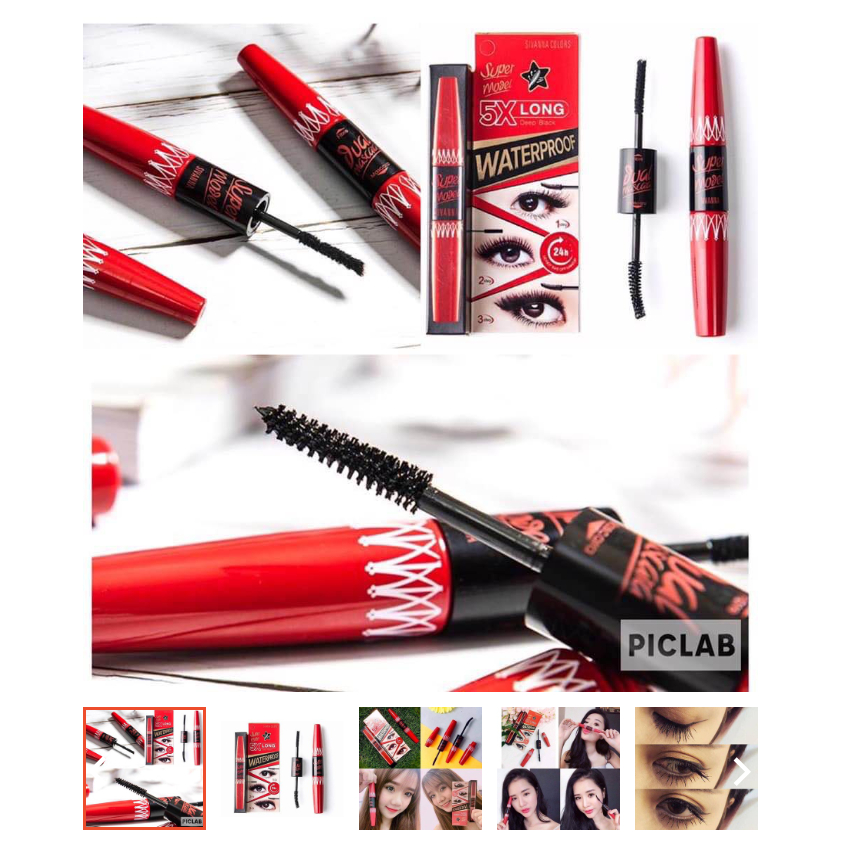 Jual Sivanna Colors 5x Long Super Model Mascara (Deep black)Dual ...