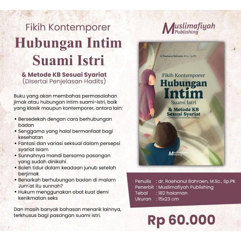 Jual Buku Fiqih Kontemporer Hubungan Intim Suami Istri & Metode KB Sesuai Syariat (Disertai ...