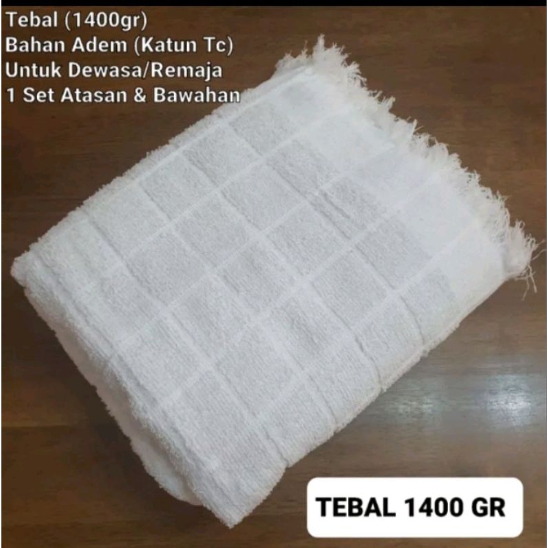 Jual KAIN IHROM DEWASA SATU SET ATASAN DAN BAWAHAN dan HANDUK IHROM ...