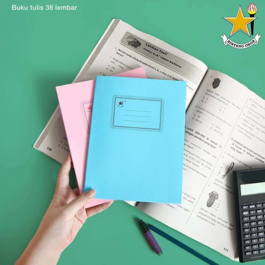 Jual Buku Tulis Polos cover Warna / Buku Tulis Kwarto isi polos 1pcs ...