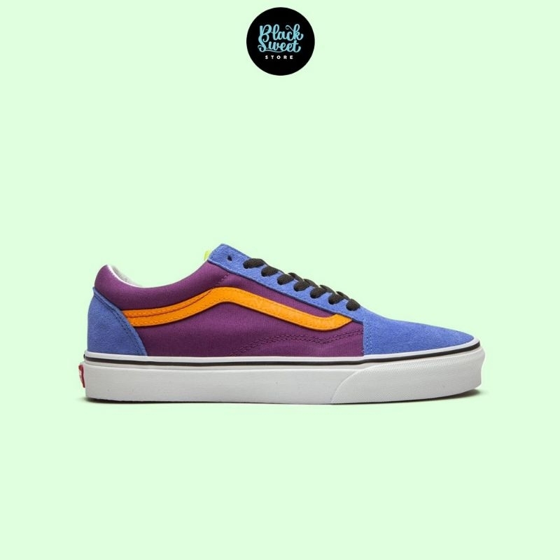Jual SEPATU SNEAKERS VANS OLD SKOOL MIX & MATCH YELLOW BLUE ...