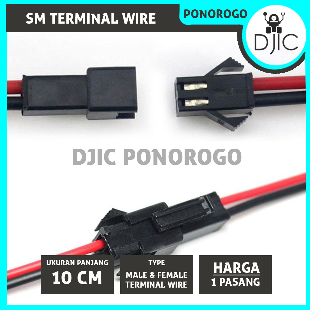 Jual Konektor Socket Terminal Kabel Sepasang Male Female 2P 3P | Shopee ...