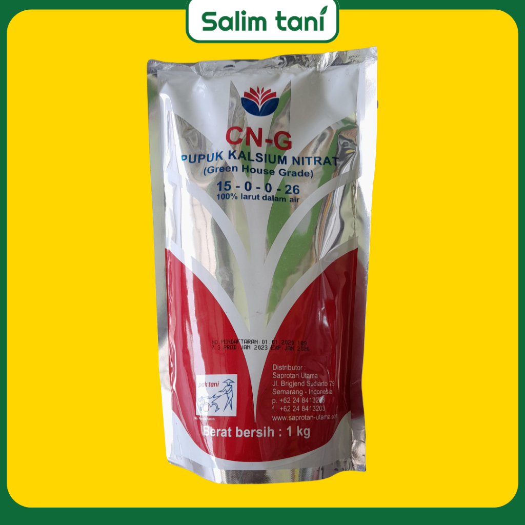 Jual PUPUK CNG CN-G KALSIUM NITRAT PAK TANI KEMASAN PABRIK 1 KG ...